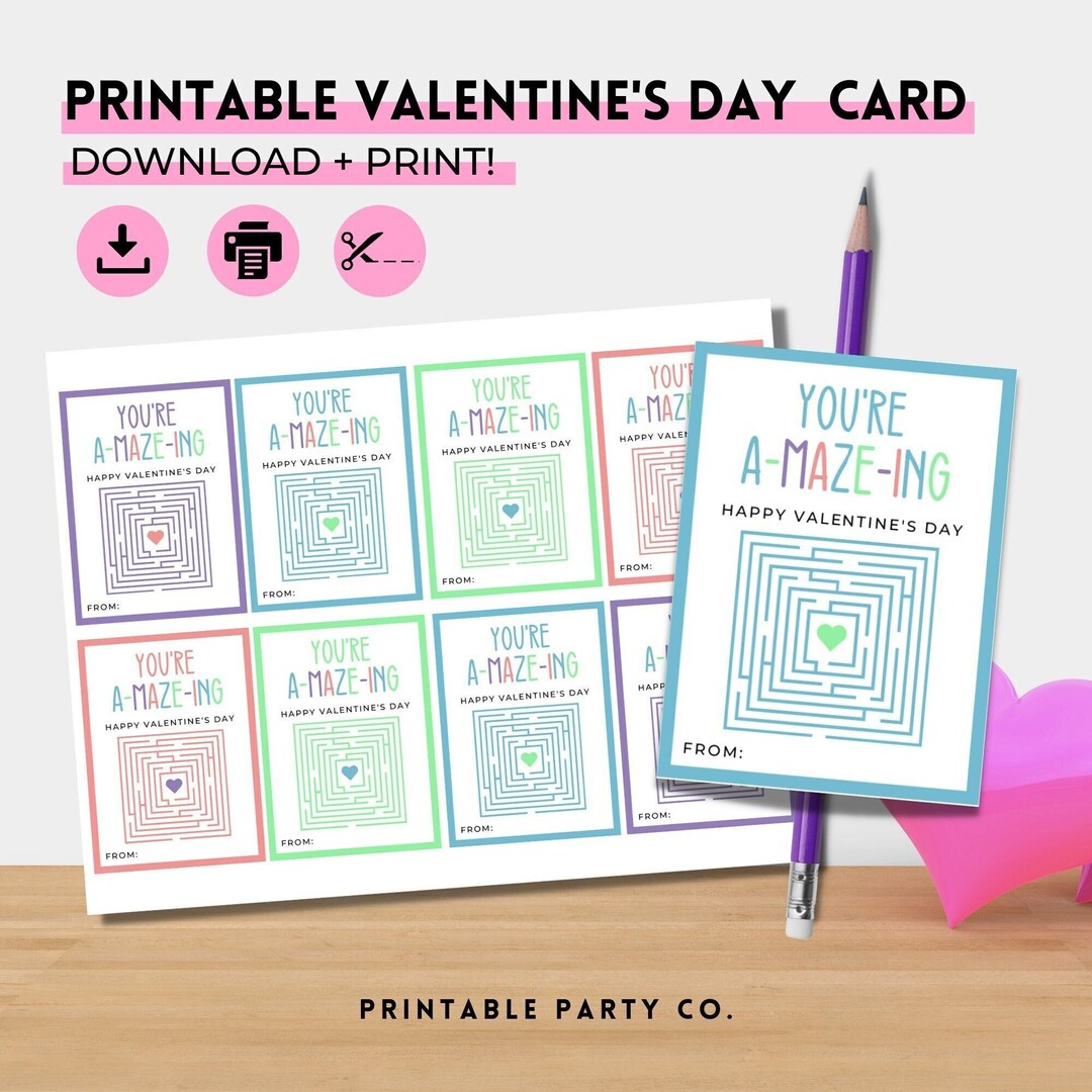Valentine's Day Card | You're Amazing | School Valentine | Valentines ...
