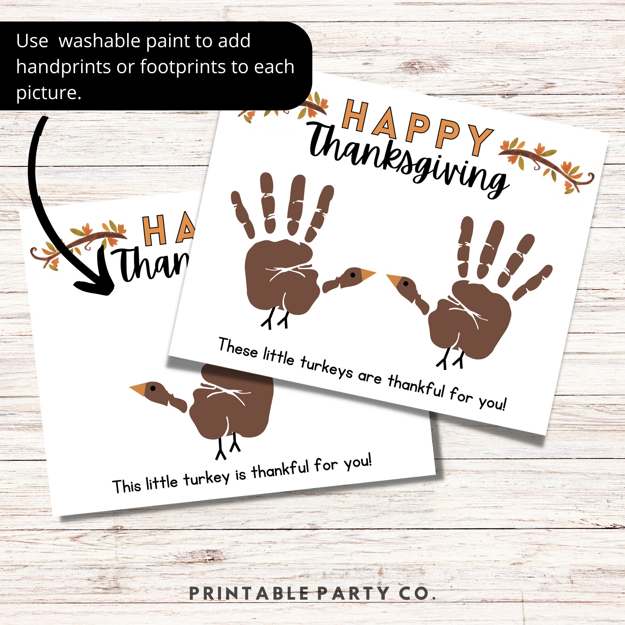 Thanksgiving Handprint Art | Turkey Handprint Craft for Kid | Thankful ...