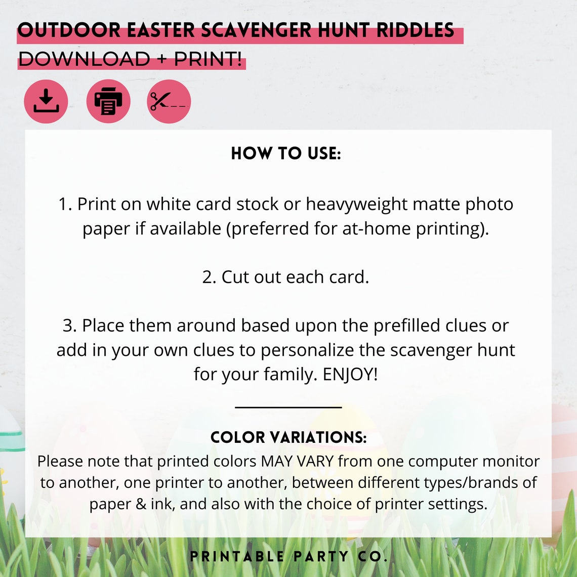 Outdoor Easter Scavenger Hunt Riddles for Kids Easter Egg - Etsy