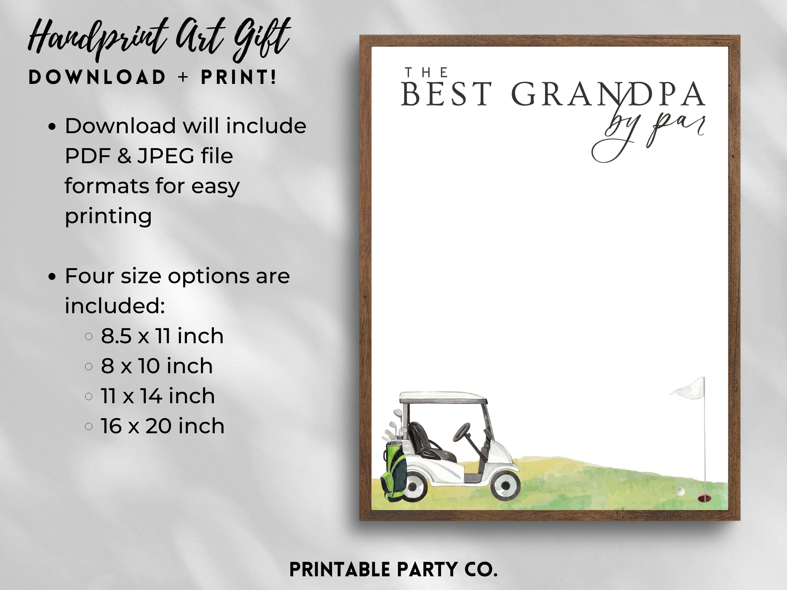 Grandparents Day Craft Handprint Art Craft DIY Gift From Kids Keepsake ...