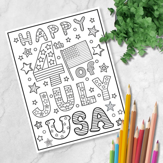 4. Juli Malvorlage 2024 14 Coloring Pages For Kids