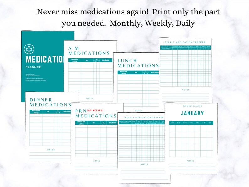 Medical Planner, Medical Trackers, Health Tracker, Medical Organizer ...
