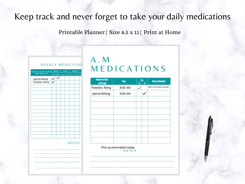 Medical Planner, Medical Trackers, Health Tracker, Medical Organizer ...