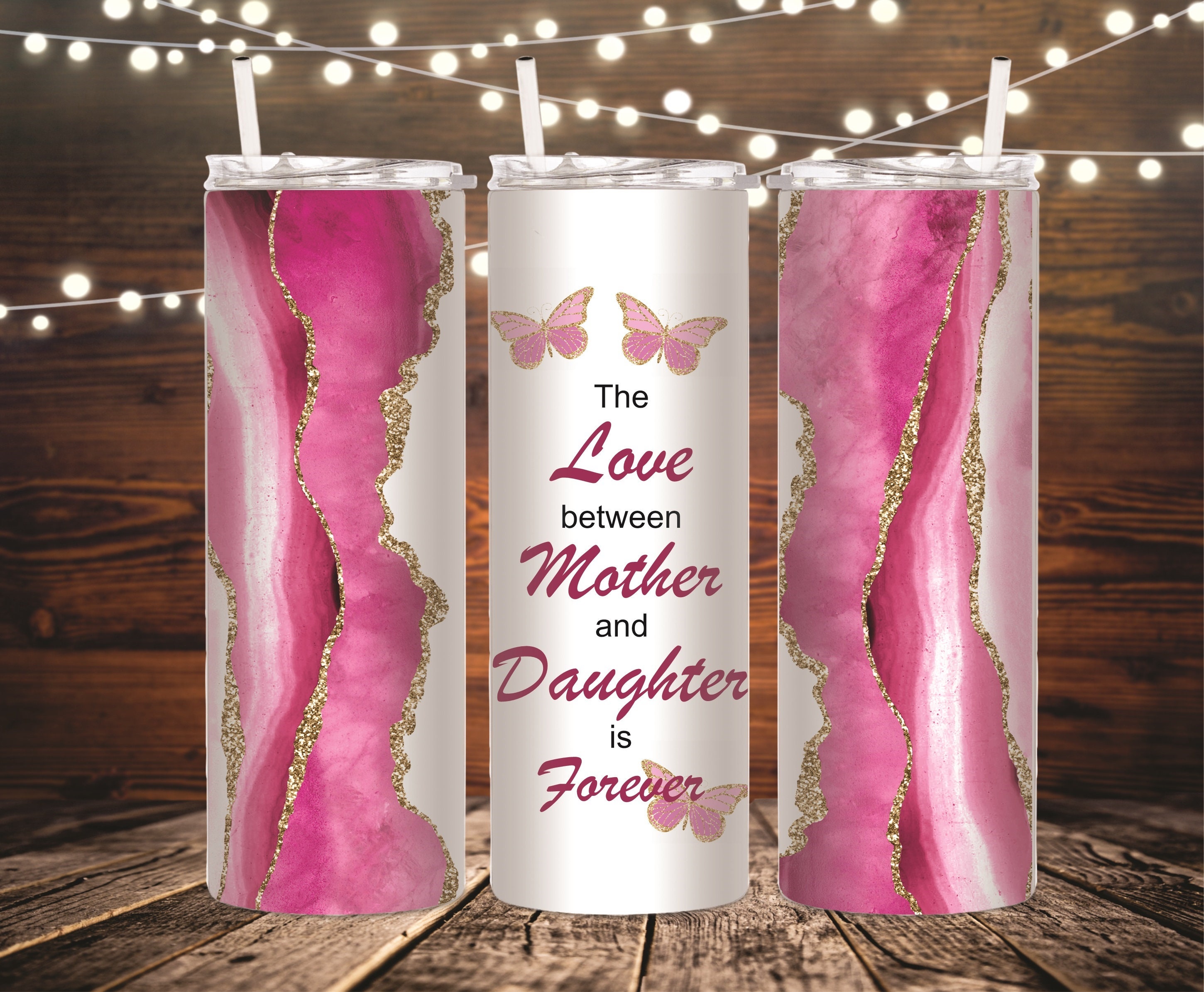 20oz Skinny Tumbler Mother And Daughter Theme Kitchen And Dining Home