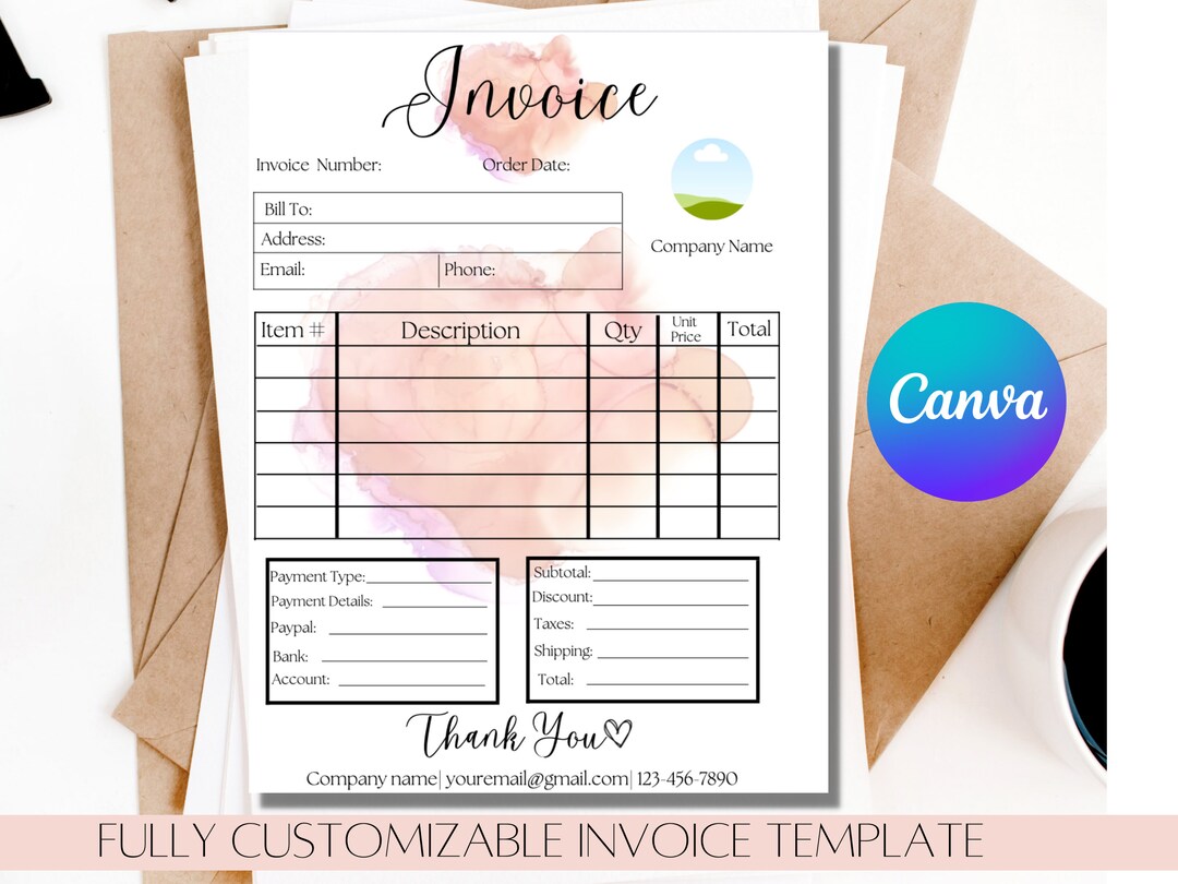 Invoice Template Download Invoice Templatebusiness for - Etsy Canada