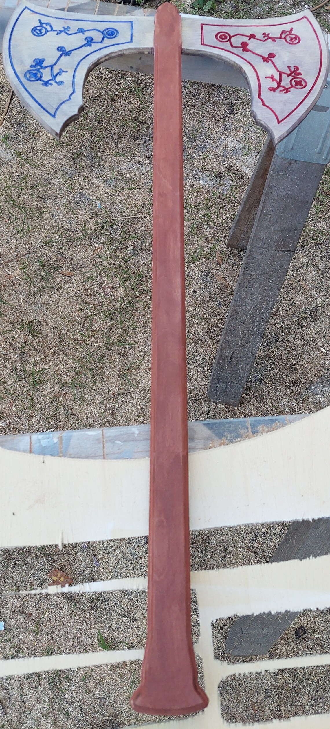 Double Blade Axe DXF, SVG, PDF File - Etsy UK