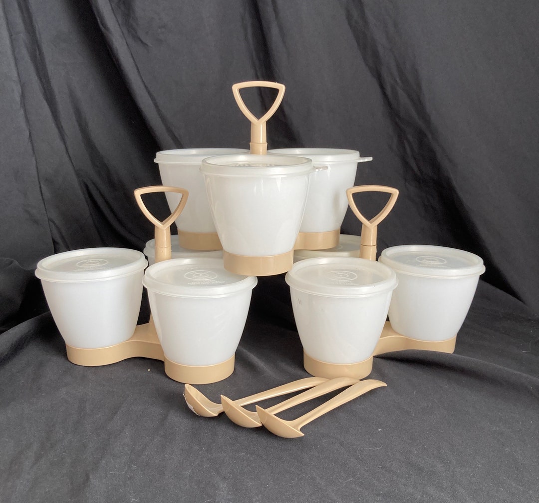 Vtg Tupperware Condiment Caddy Etsy