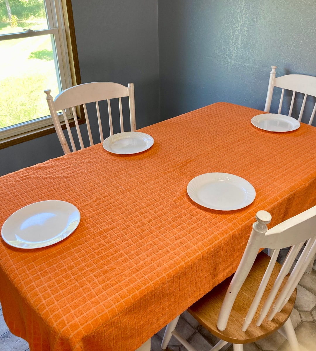 Vtg Teryy Cloth Table Cloth - Etsy