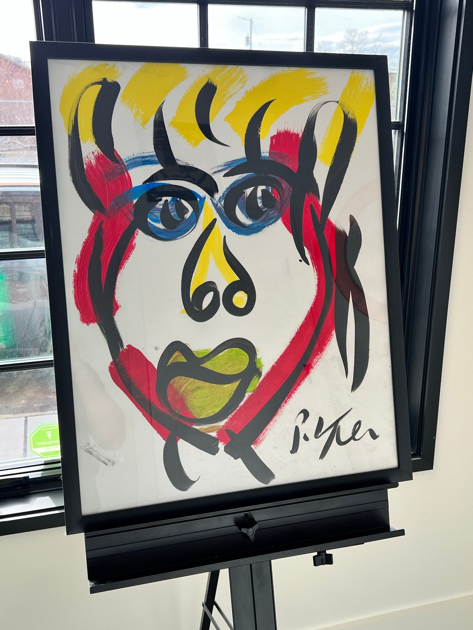 Abstract Face Wall Art Original Artwork by Peter Robert Keil - Etsy