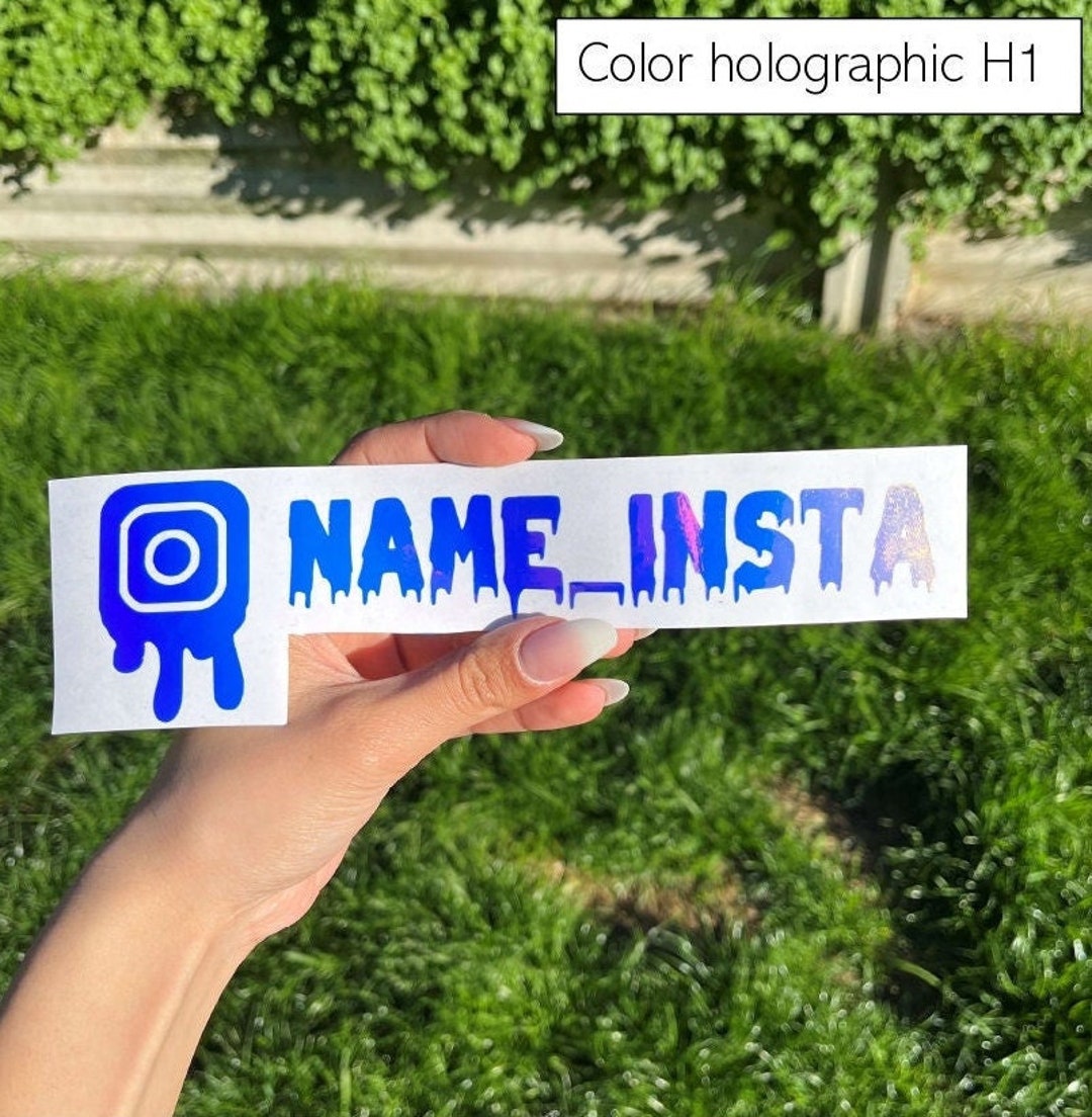 Instagram Logo/instagram Nickname/car/monster/sticker/car Sticker ...