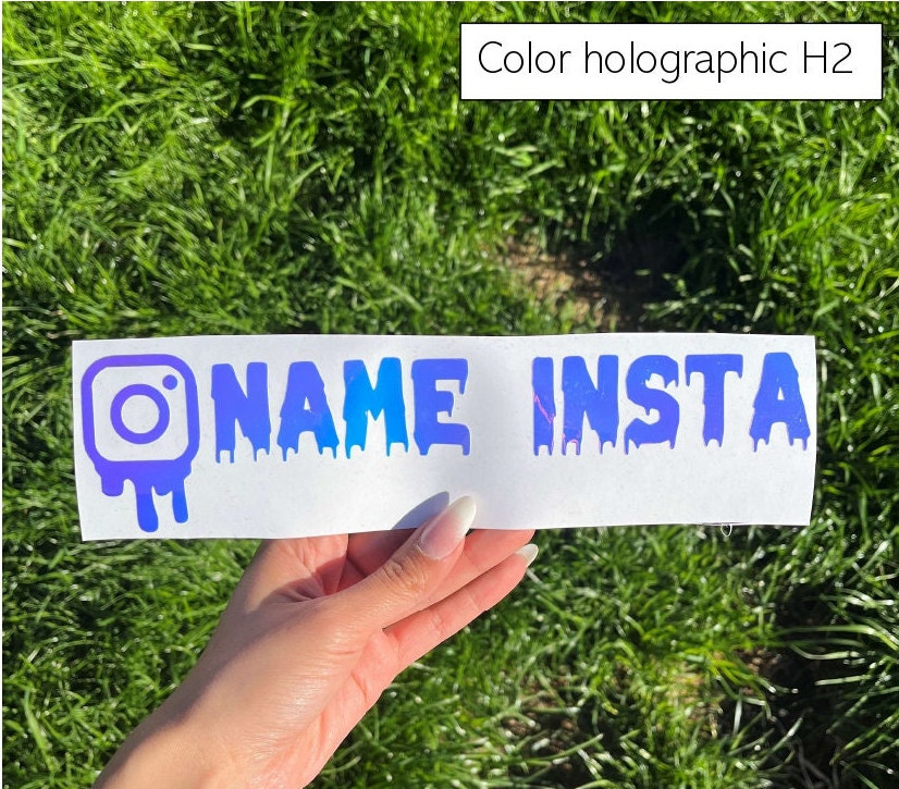 Instagram Logo/instagram Nickname/car/monster/sticker/car Sticker ...