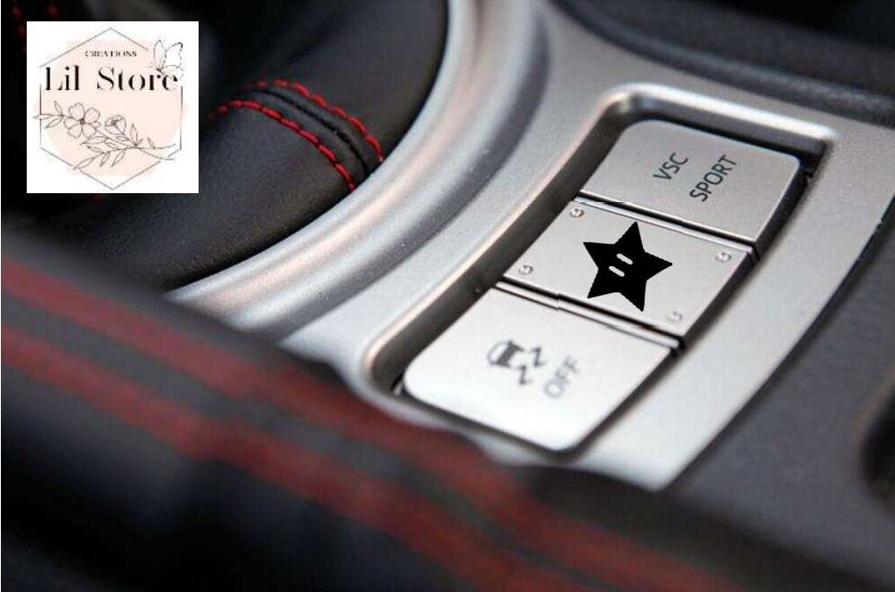 Car Sticker Mario Kart/gt86/all Cars/button/sticker Car/all - Etsy