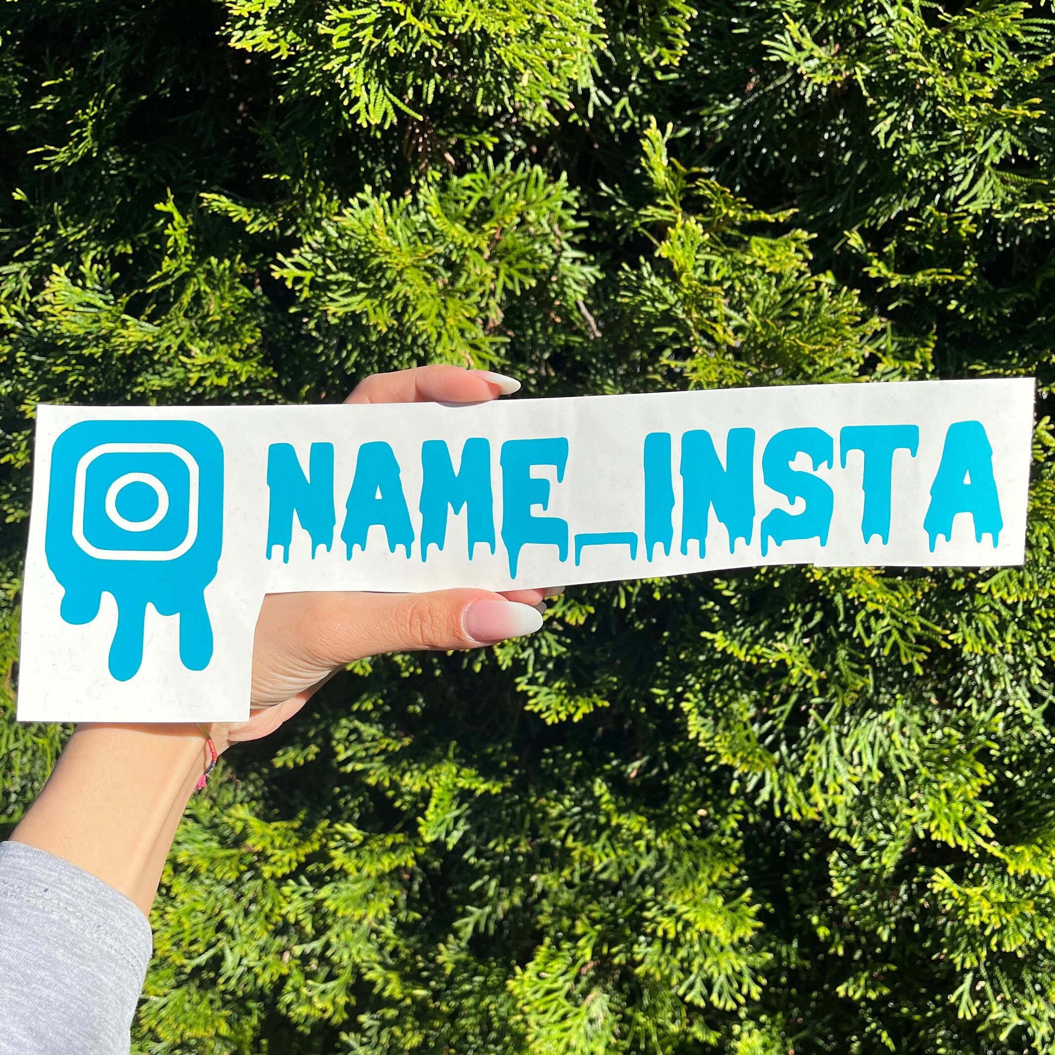 Instagram Logo/instagram Nickname/car/monster/sticker/car Sticker ...