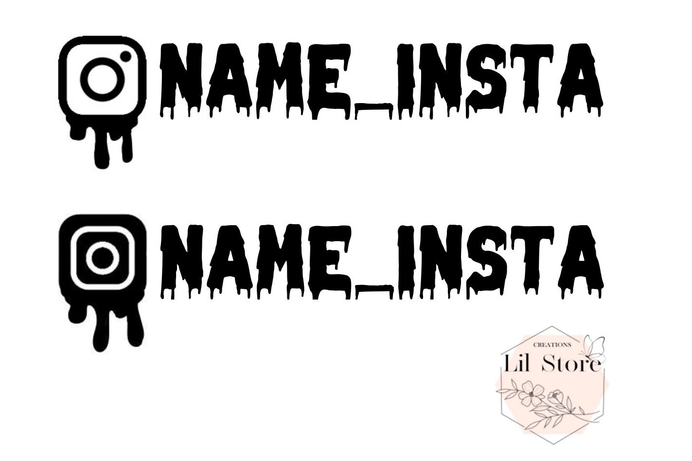 Instagram Logo/instagram Nickname/car/monster/sticker/car Sticker ...