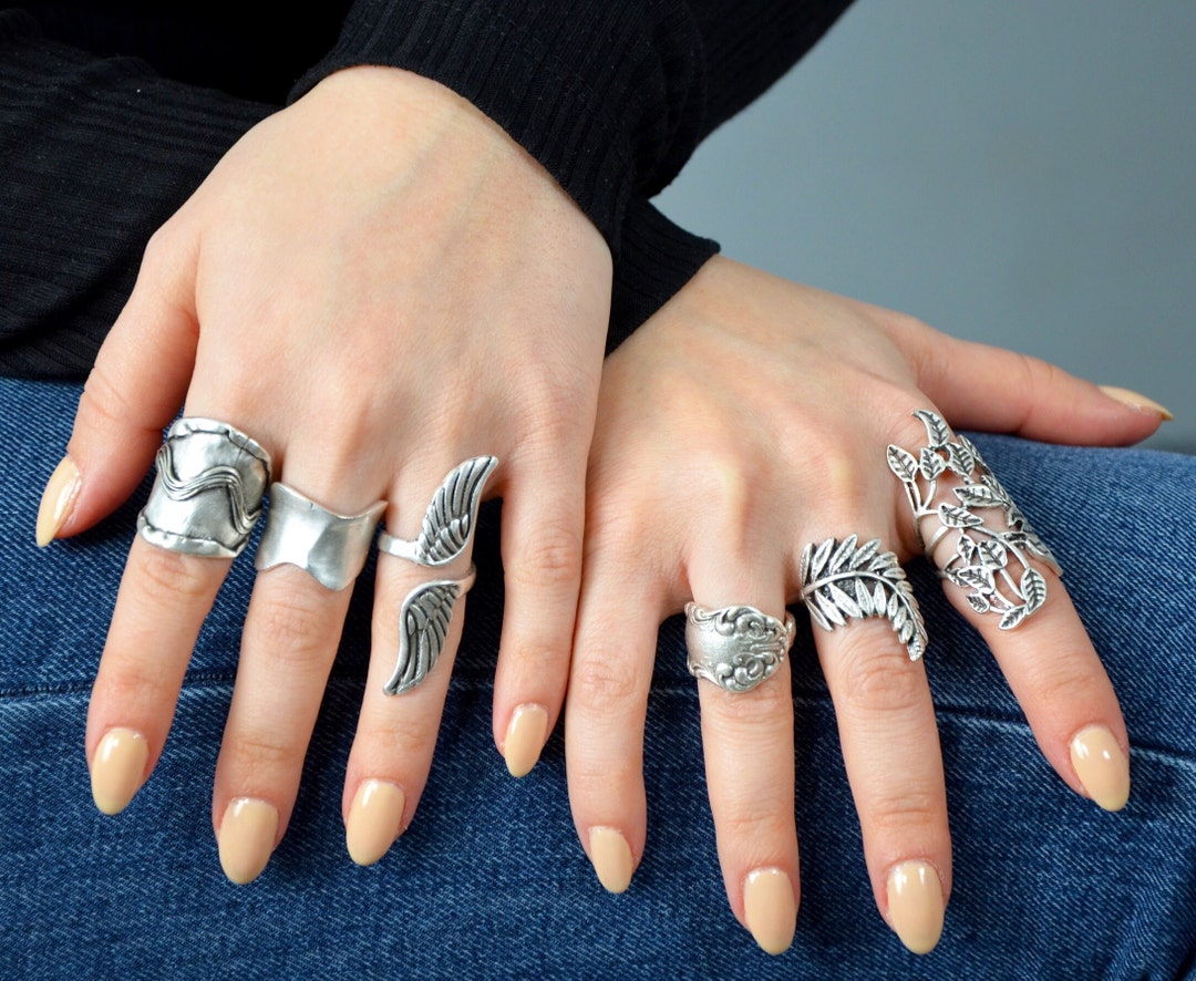 Anneau unique bijoux Boho anneau de déclaration anneau - Etsy France