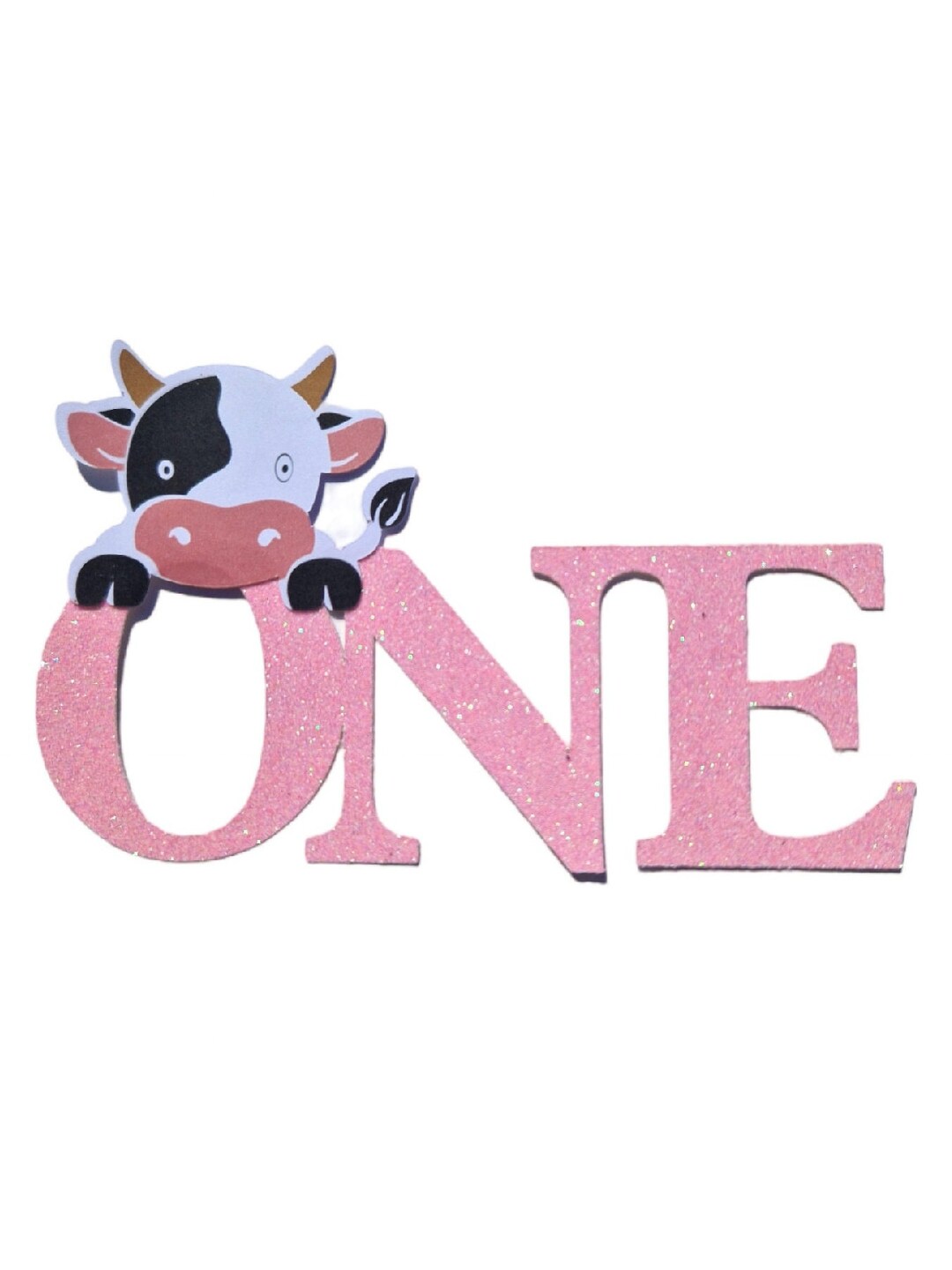 One Birthday Cake Topper With Cow, First Birthday Cake Topper - Etsy