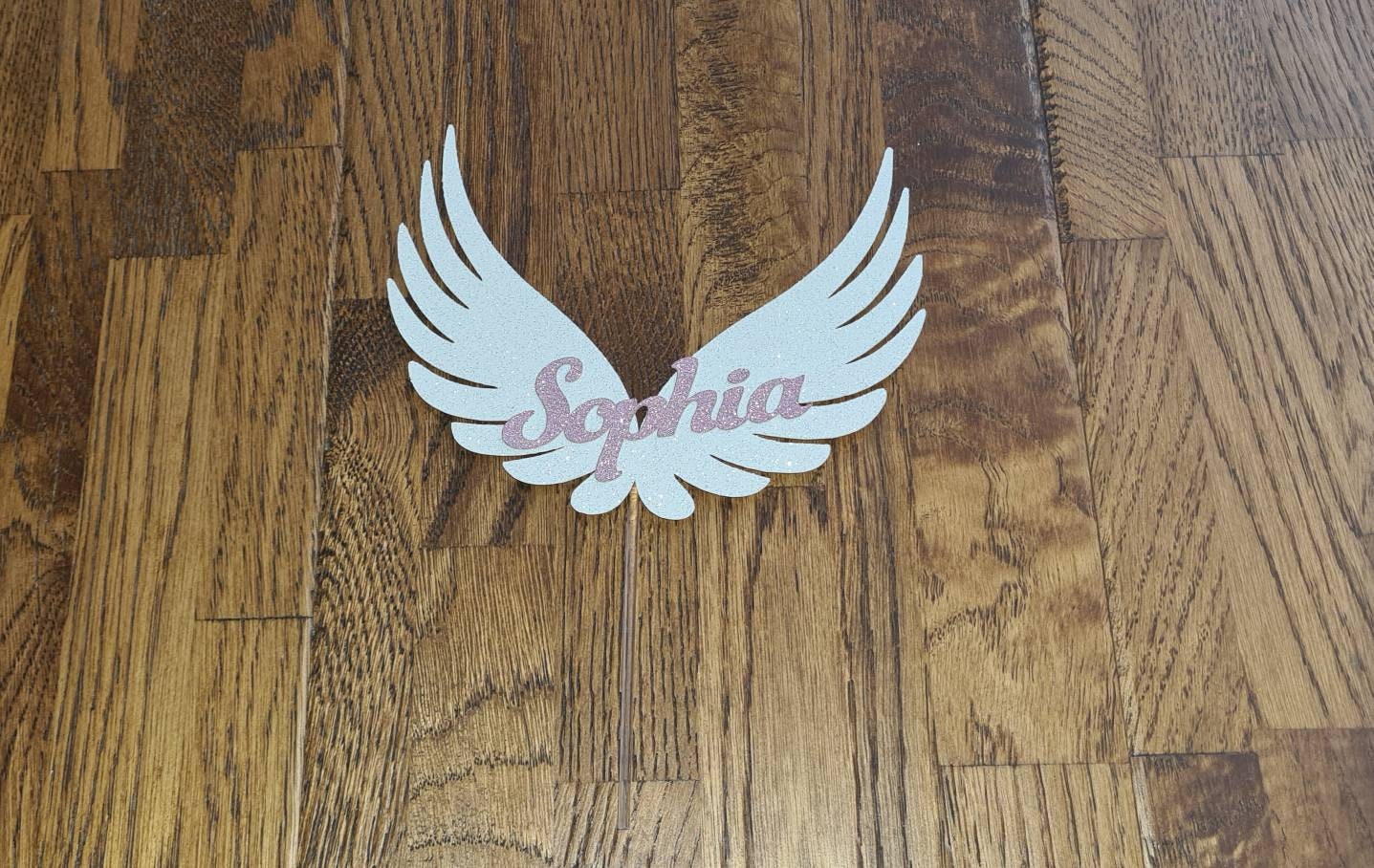 Angel Wings Cake Topper Personalised Cake Topper First - Etsy UK