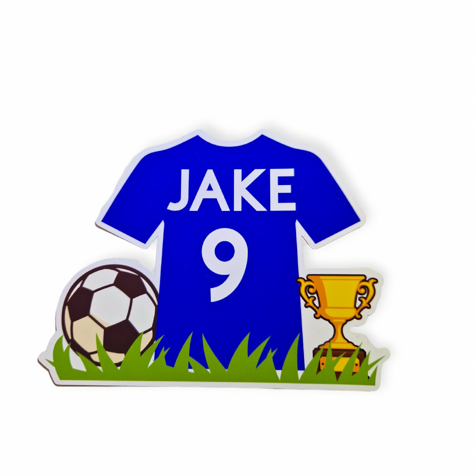 Personalised Football Shirt Cake Topper, Sports Supporter, Personalised ...