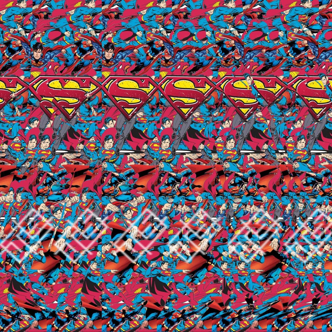 Superman Stereogram | Hidden Challenge | 3D Art - Etsy