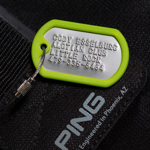 Golf Bag Tag Personalized Metal - Etsy