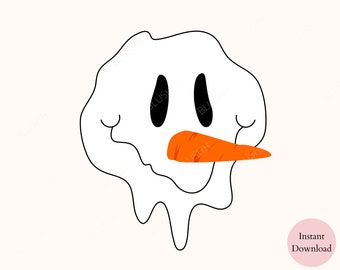 Snowman Smiley Face Svg - Etsy