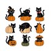 Black Cat Pumpkin Bundle Png, Retro Fall Cat Png, Halloween Cat Bundle ...