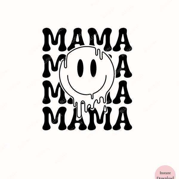 Smiley Face Mom Svg - Etsy