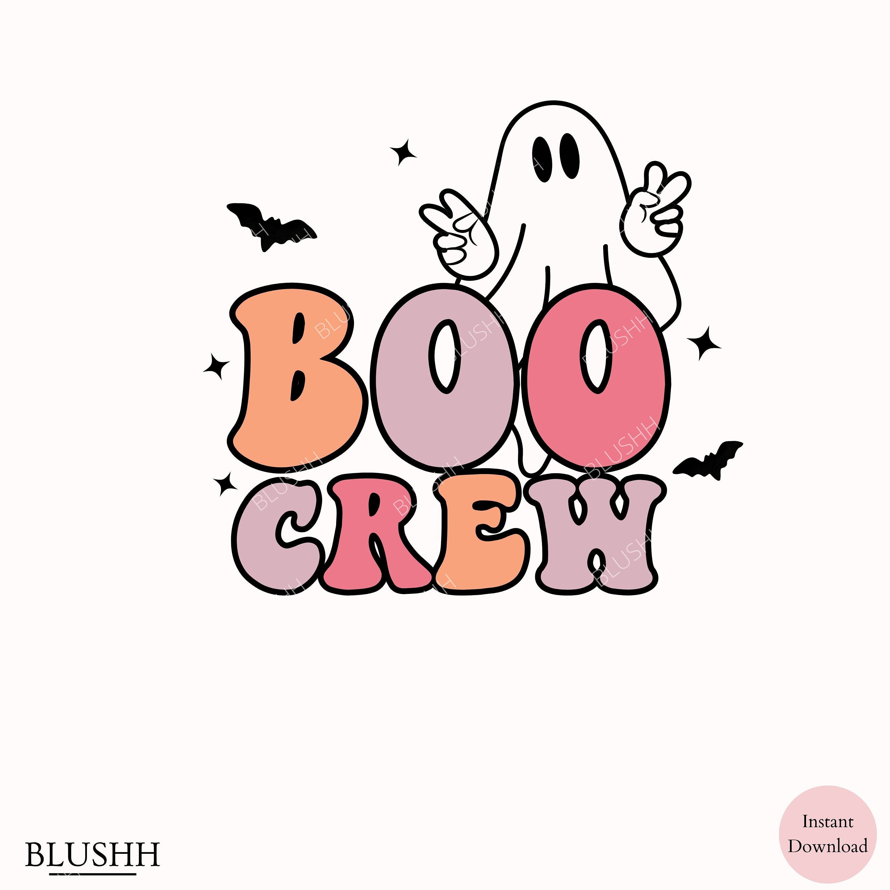 Boo Crew Groovy Svg Png, Family Kids Halloween Shirt Mug Svg, Boo Crew ...