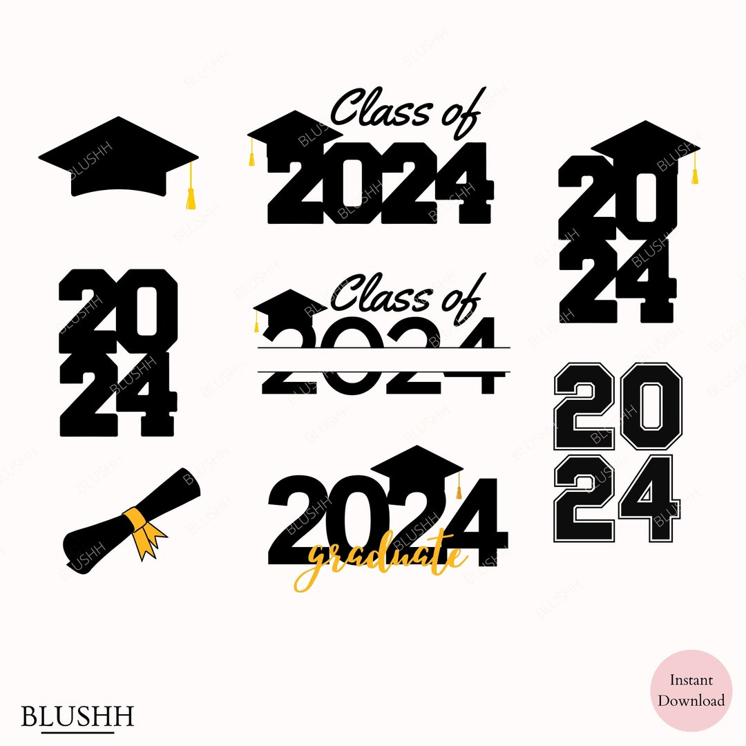 2024 Graduation Svg Bundle, Class of 2024 svg, Senior 2024 svg ...
