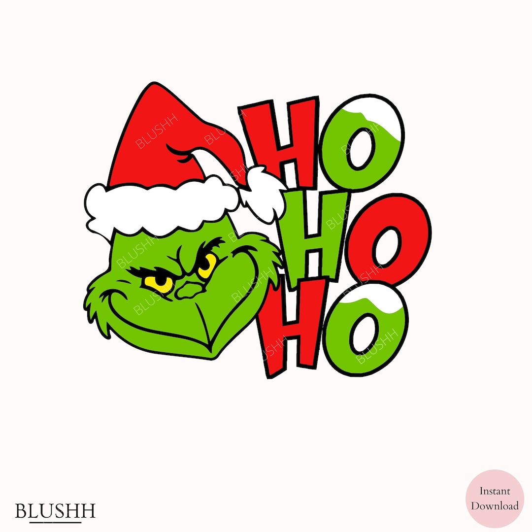 Grinch Noël svg Grinch ho ho ho png Joyeux grinchmas svg - Etsy France