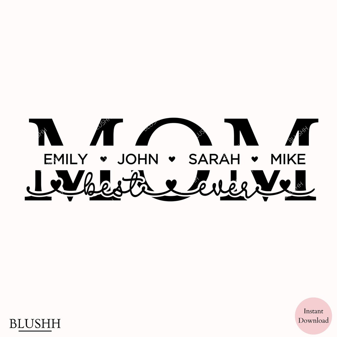 Mom Split Name Frame Png, Mom Outline Png, Mum Png, Mom Png, Mothers ...