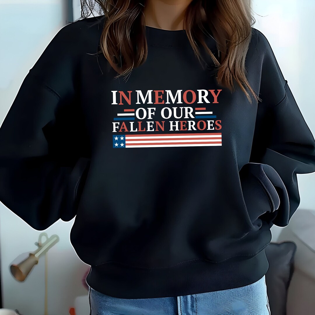 In Memory of Our Fallen Heroes Svg, Fallen Soldier Veteran Svg, Us Flag ...