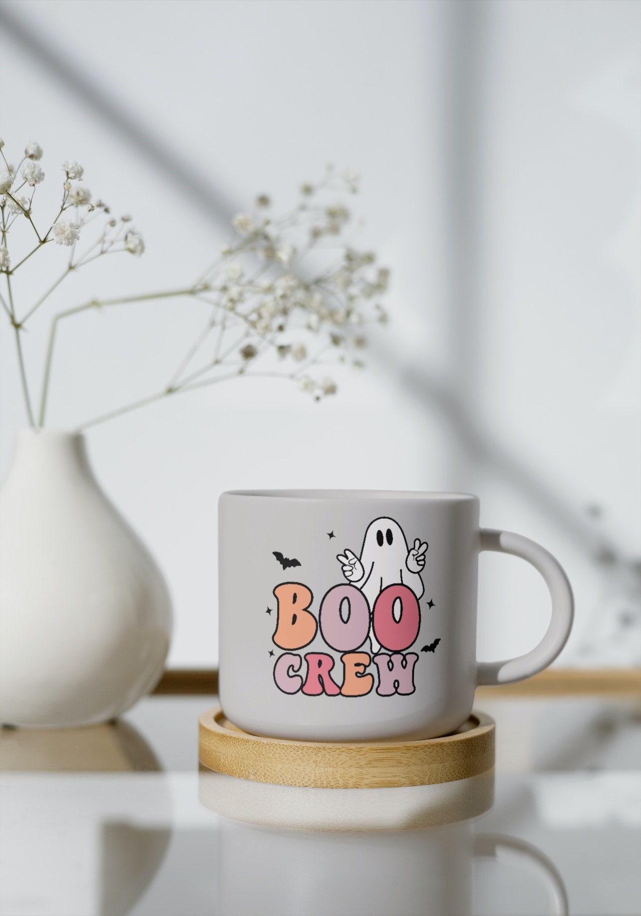 Boo Crew Groovy Svg Png, Family Kids Halloween Shirt Mug Svg, Boo Crew ...