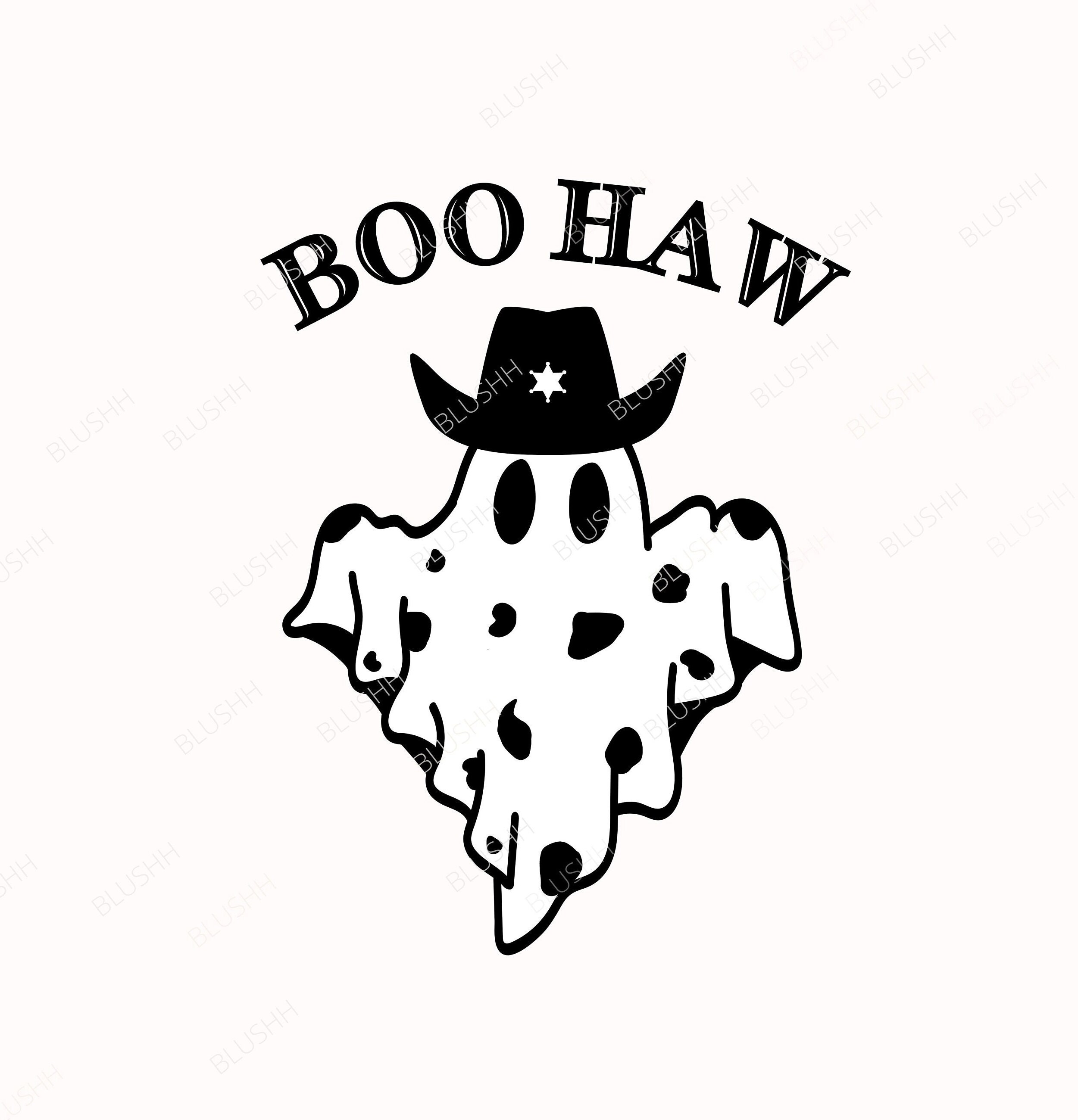 Boo Haw svg Cowboy Hat Ghost Svg Western Ghost png - Etsy Portugal