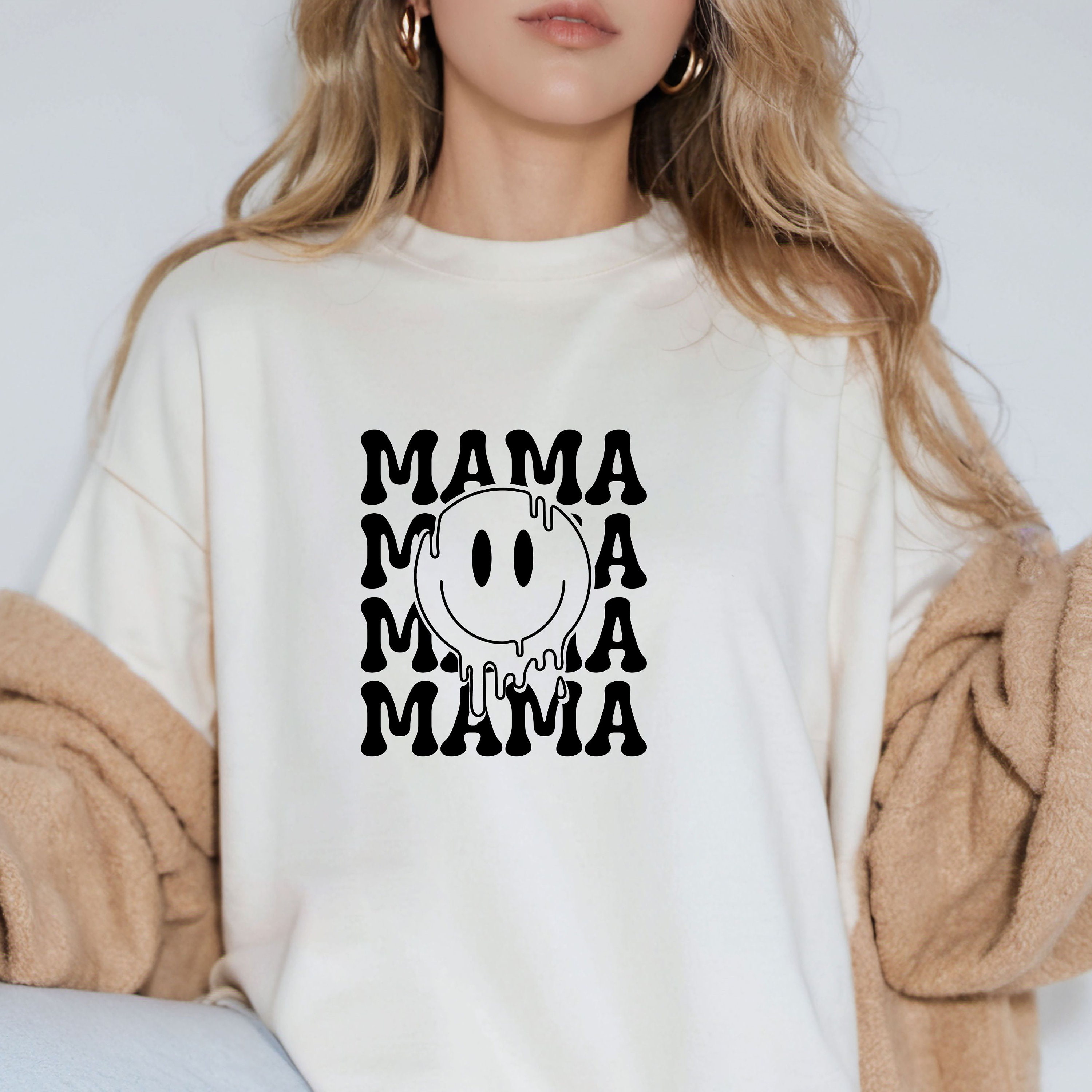 Mama Dripping Smiley Svg Mothers Day Png Retro Mama Svg Png Groovy ...