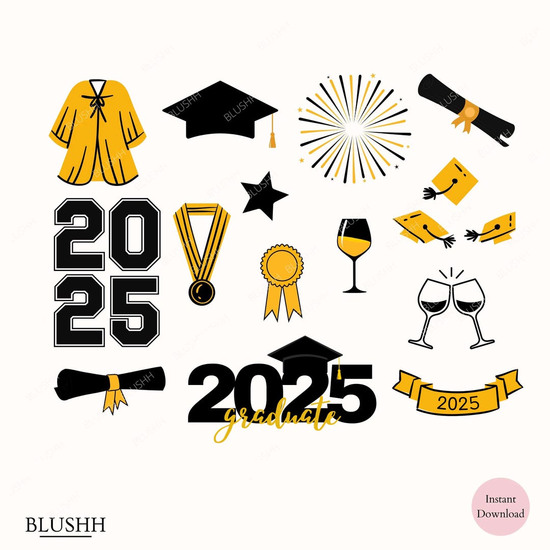 2025 Graduation Cap Tassel Certificate Svg Bundle 2025 Cake Topper ...