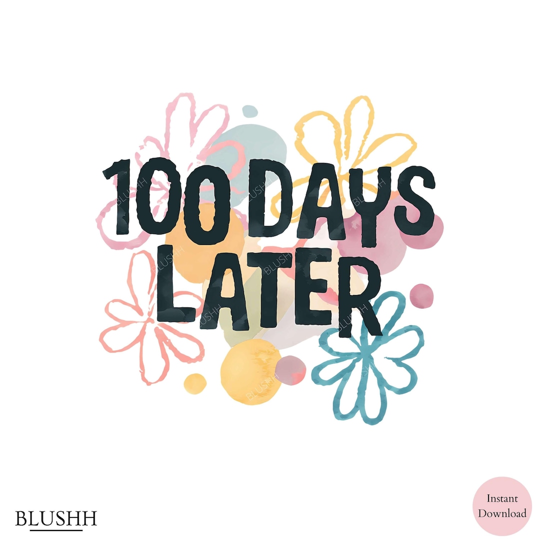 100 Days Later Png, 100 Days of School Png, Funny 100 Days Later, 100th ...