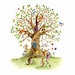 Children's Tree of Happiness Illustration Print - Etsy