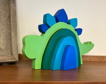 Dinosaur Stacker - Etsy