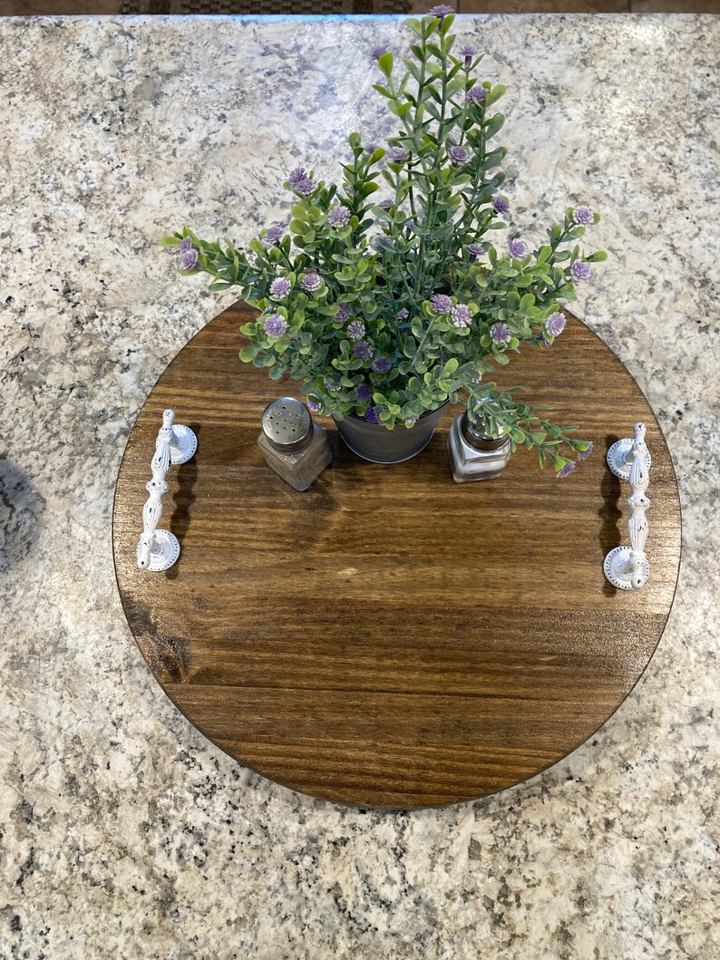 Rustic Lazy Susan Tray - Etsy