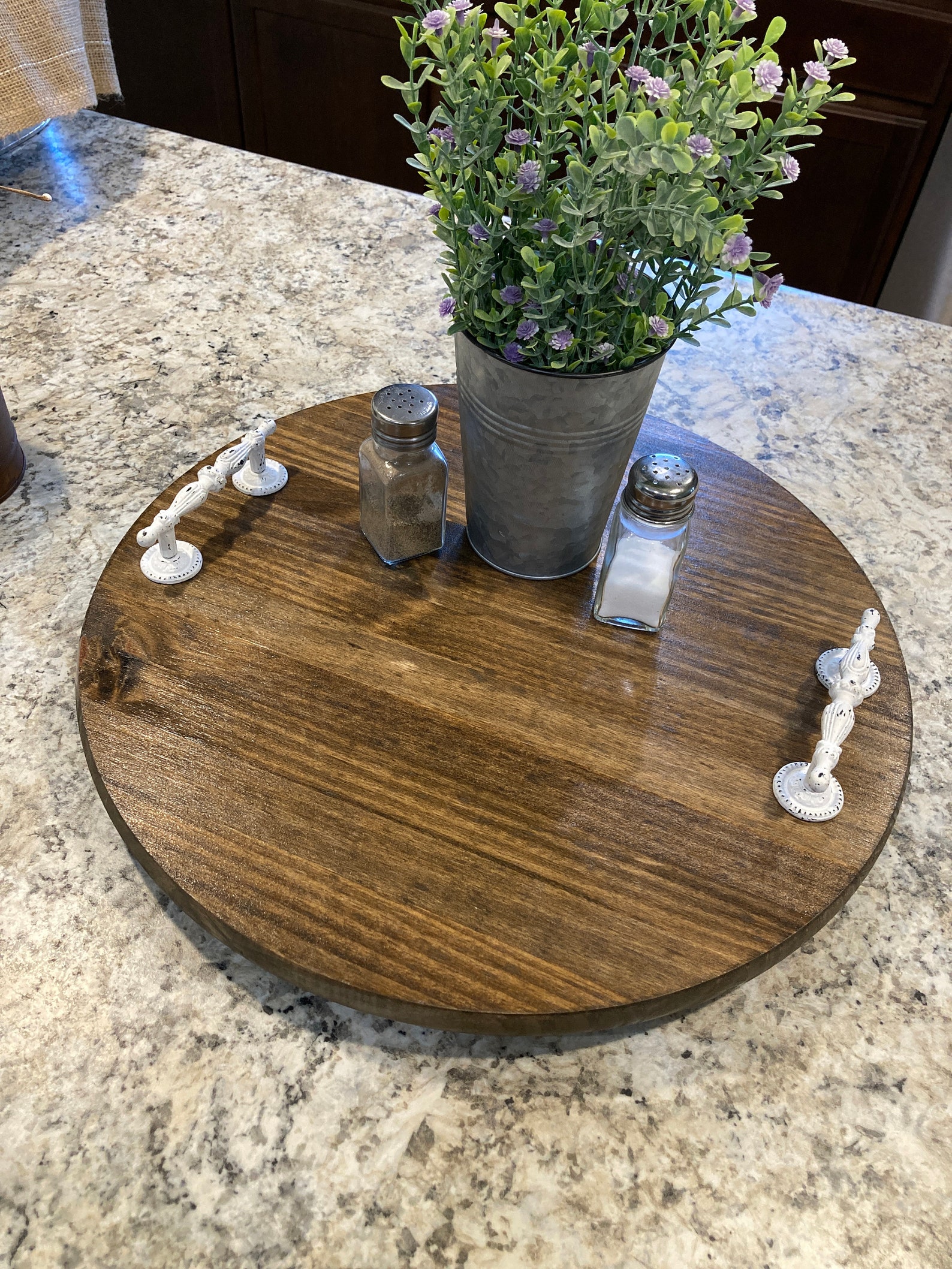 Rustic Lazy Susan Tray - Etsy