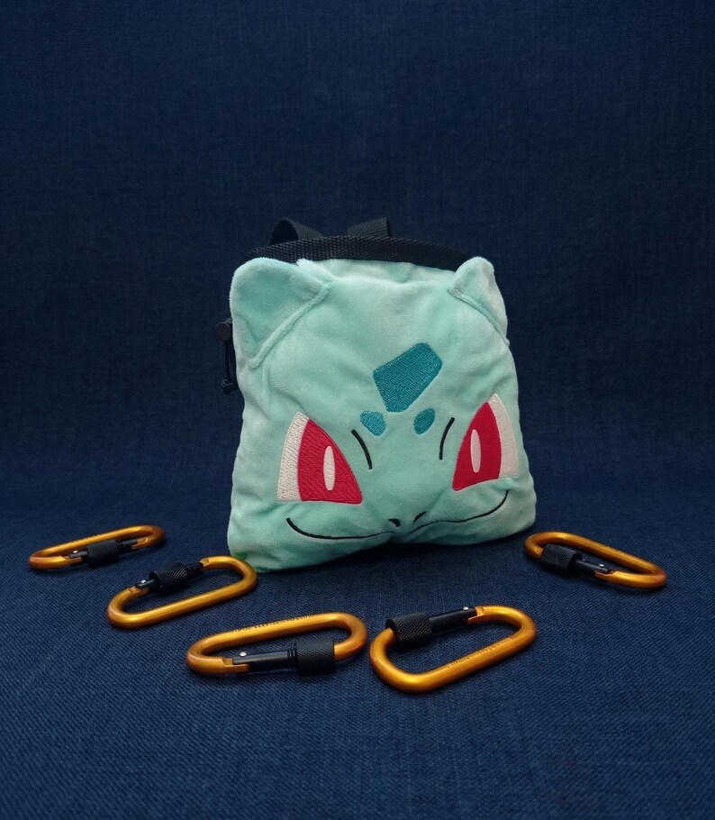 Pokemon Climbing Chalk Bag | Bulbasaur Chalk Bag - Etsy