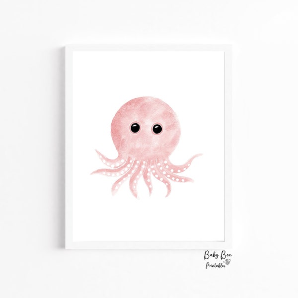 Octopus Watercolor - Etsy