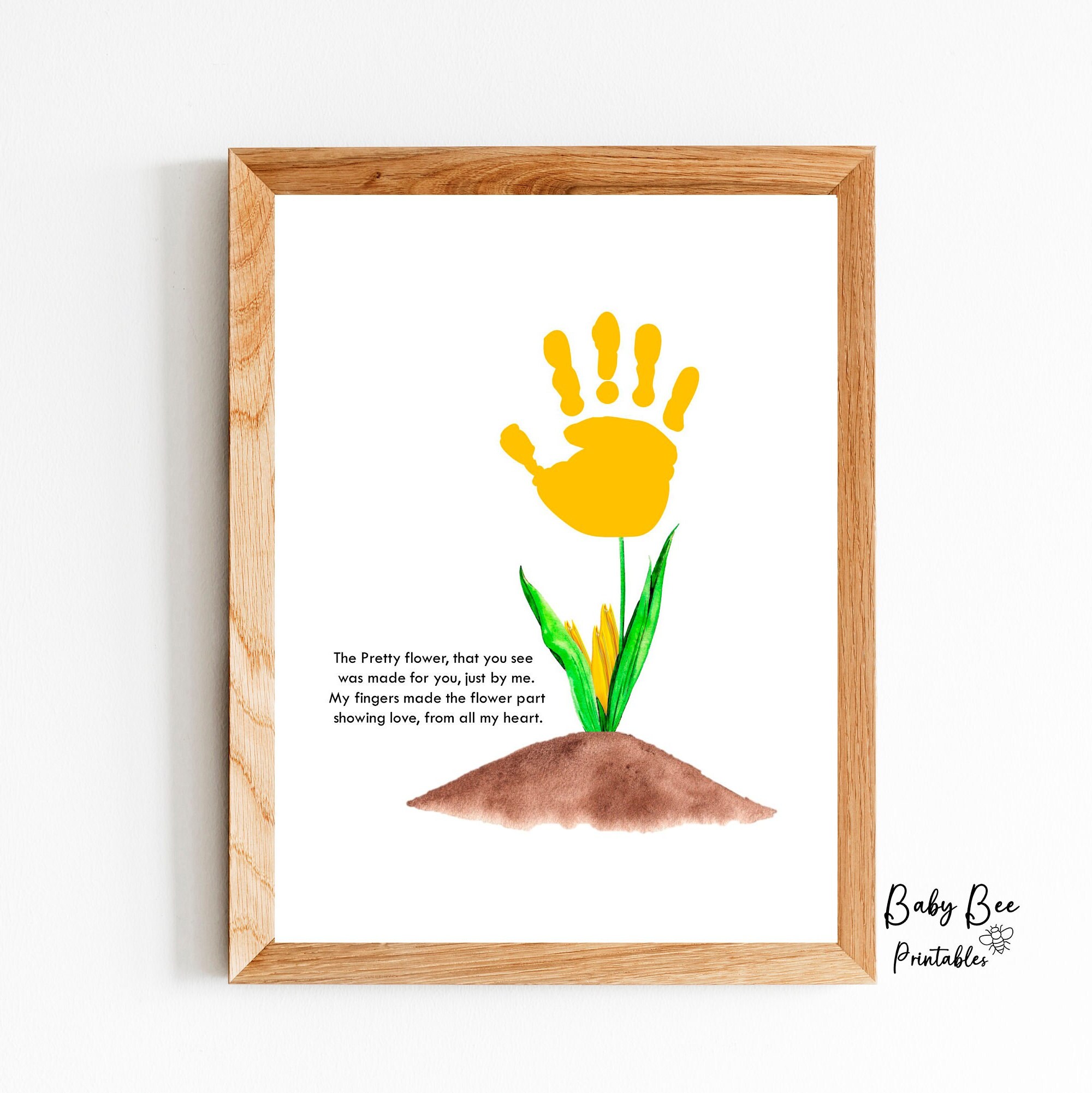 Handprint Art Craft/poem Handprint/baby Toddler Kid Craft Keepsake ...