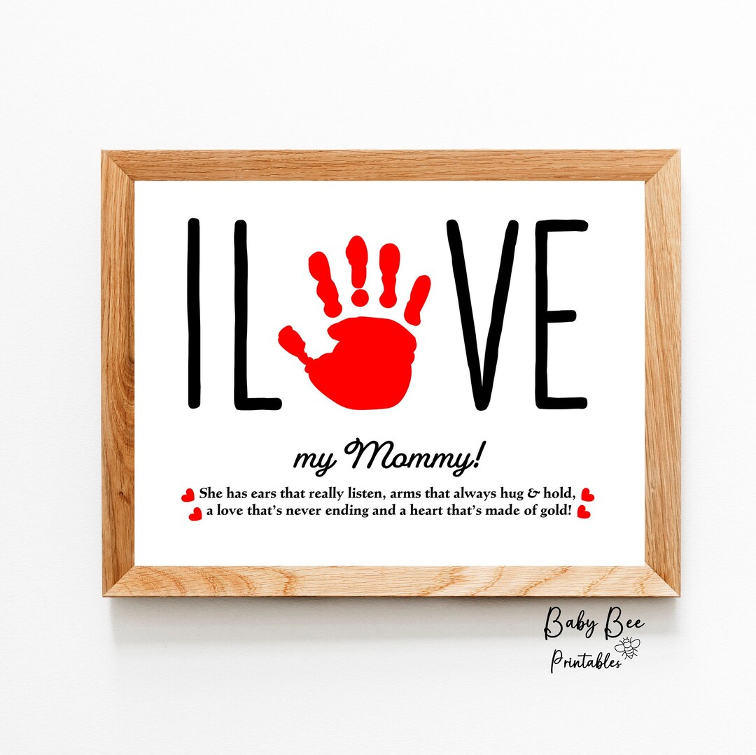 Mother's Day Mom Handprint/to the World You Are a Mother Handprint ...