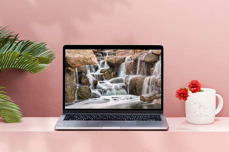 Waterfall Print, Waterfall Wall Art, Instant Download, Arizona Wall Art ...