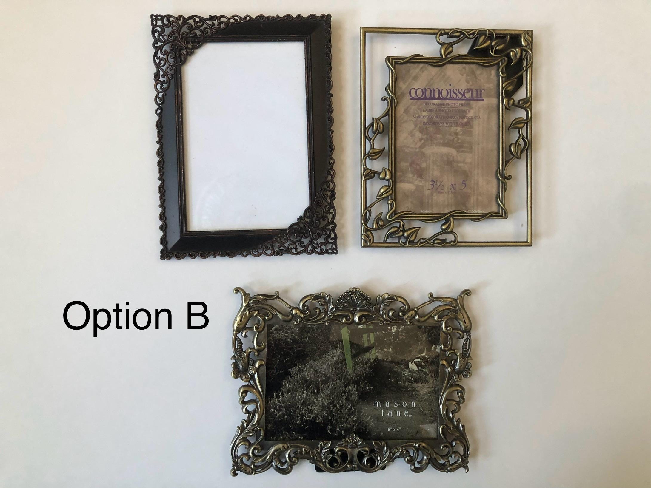 Vintage Ornate Metal Picture Frame Set: Gallery Wall Decor - Etsy
