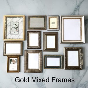 Vintage Ornate Gallery Wall Frames: Assorted Gold Frames Set - Etsy