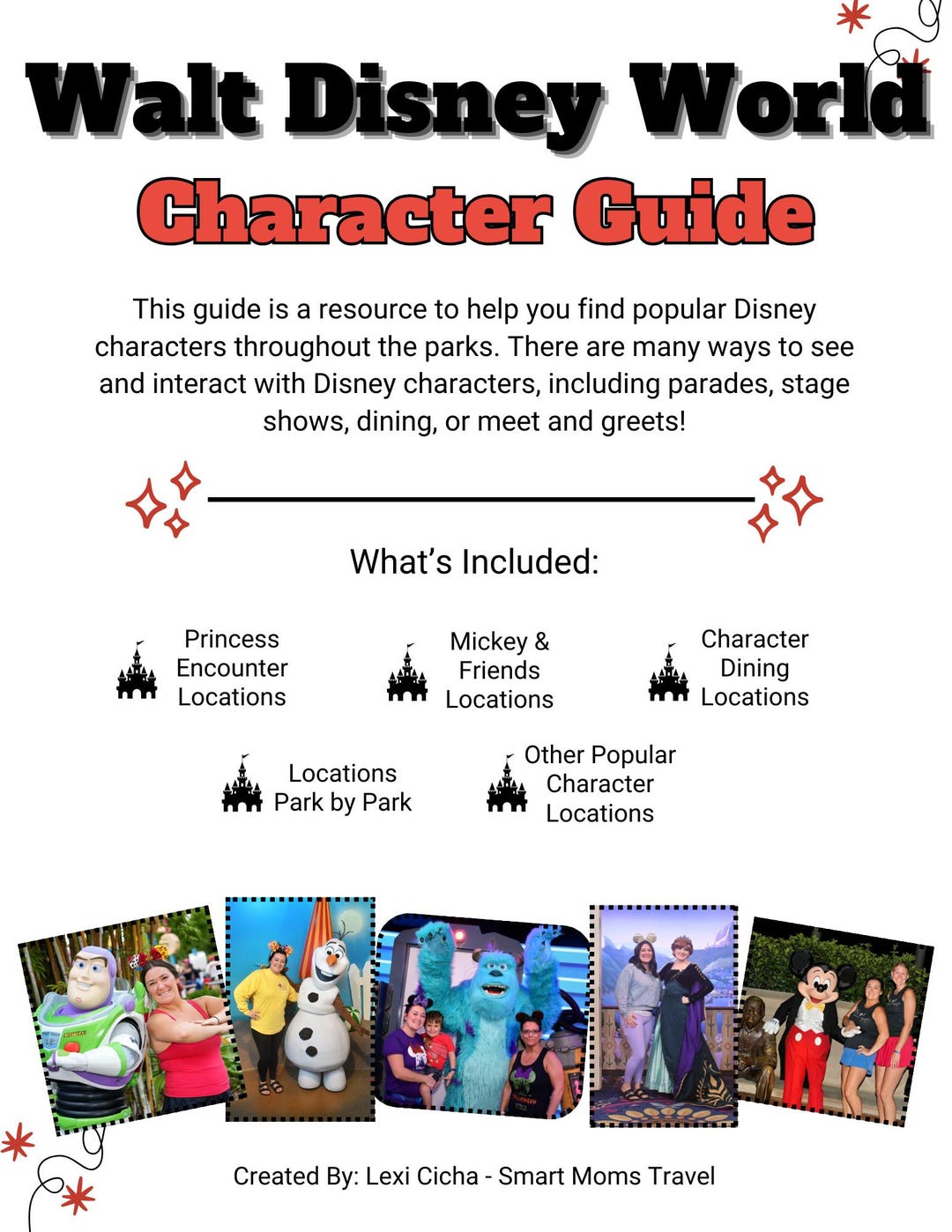 Meet the Magic: Lexi's Disney World Character Guide - Etsy