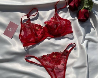 Mesh Lingerie Set - Etsy